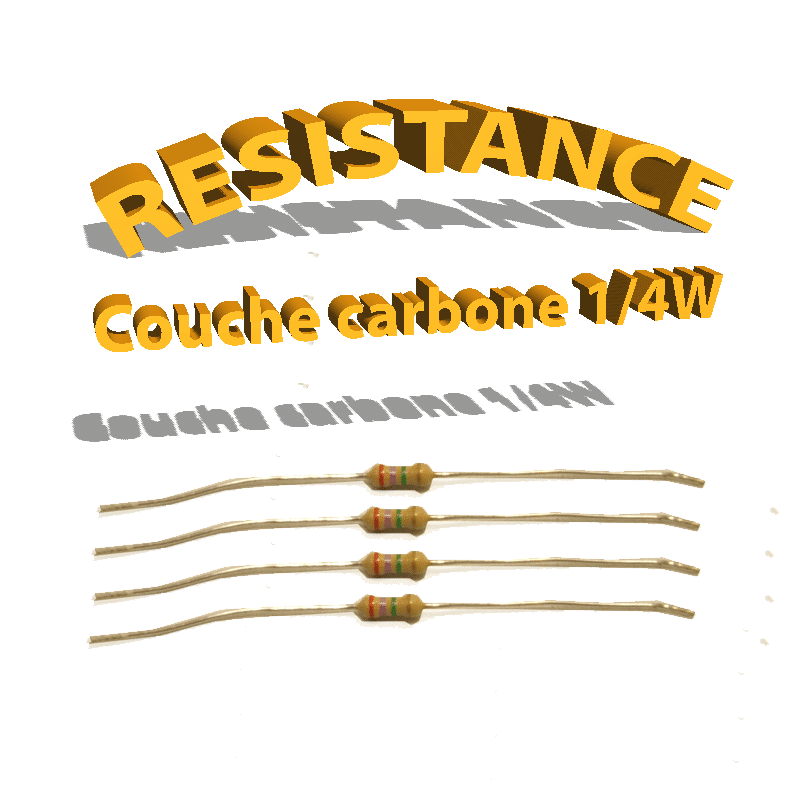 Résistance à couche carbone 1/4w - Optimal pro tech, Impression 3d ...