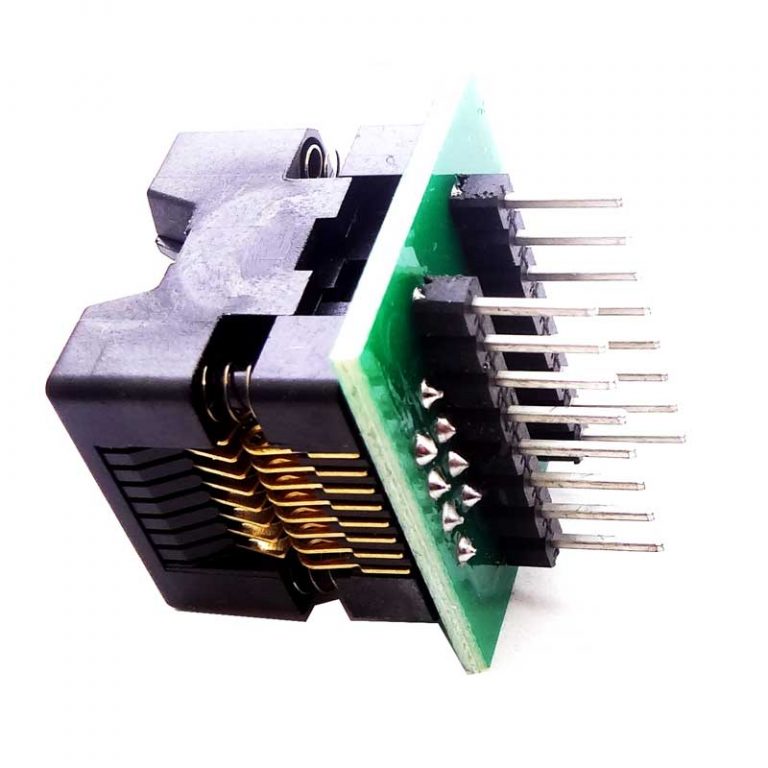 Adaptateur rapide CI CMS >Traversant, SMD16 > DIL16