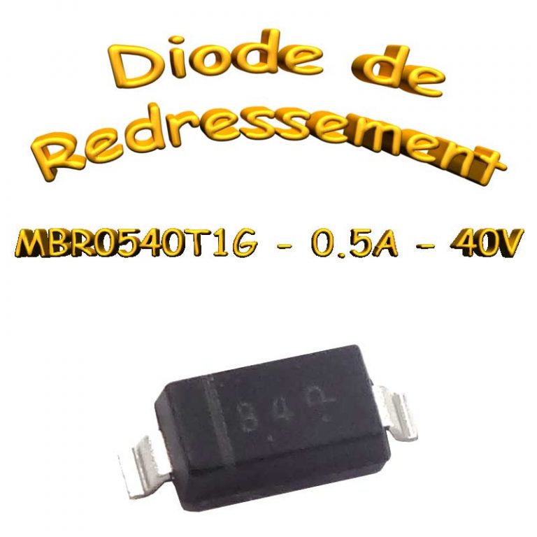 Diode MBR0540T1G / B4 - 40V - 0.5A - sod123 - CMS