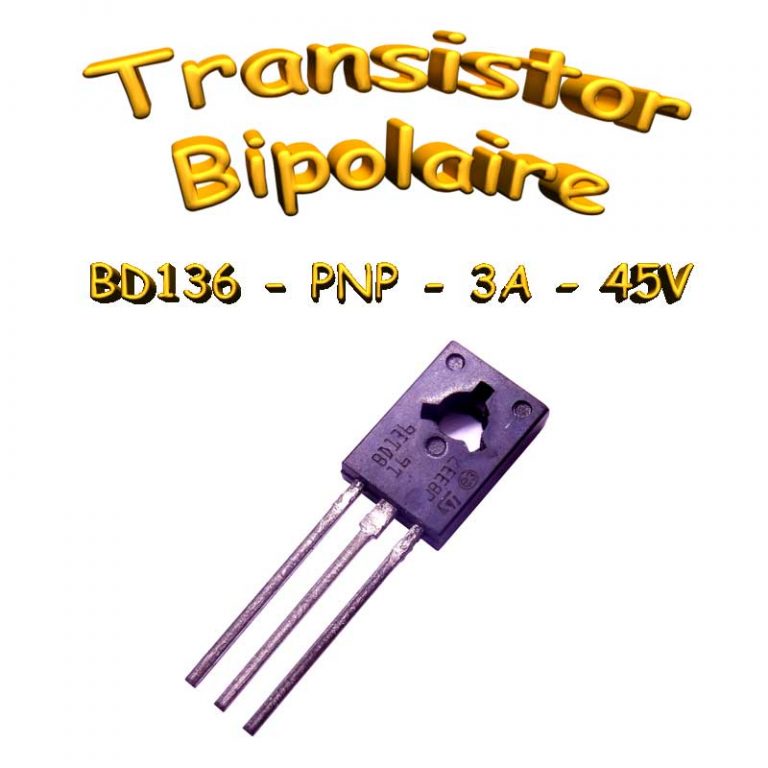 BD136 - Transistor PNP - 45v - 1.5A - TO126- 8W
