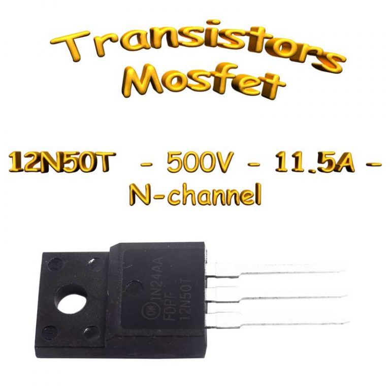 FDPF12N50T Transistor MOSFET N 500V 12A 3 Pin TO-220